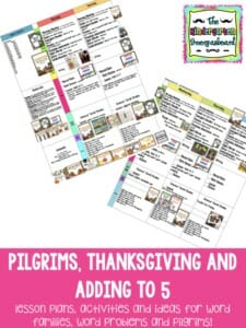 Pilgrims, Addition And Word Families: Schedulin’ Sunday – The ...