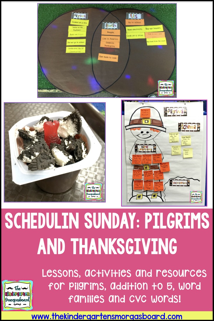Pilgrims, Addition And Word Families: Schedulin’ Sunday – The ...