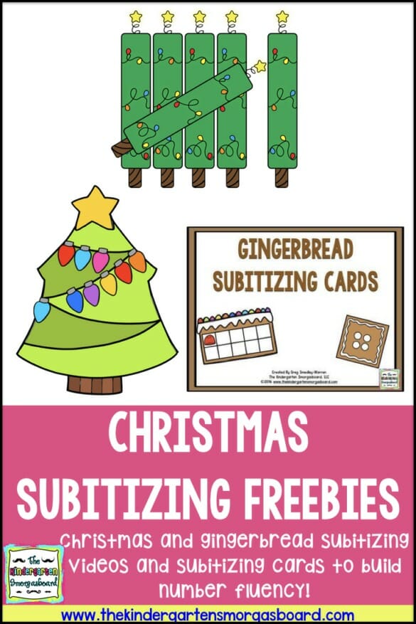 Christmas Subitizing FREEBIES! – The Kindergarten Smorgasboard