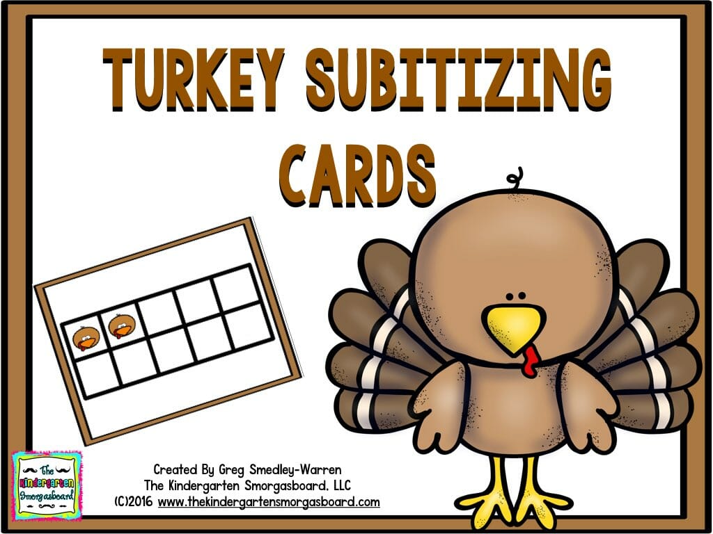 Thanksgiving Subitizing FREEBIES! – The Kindergarten Smorgasboard