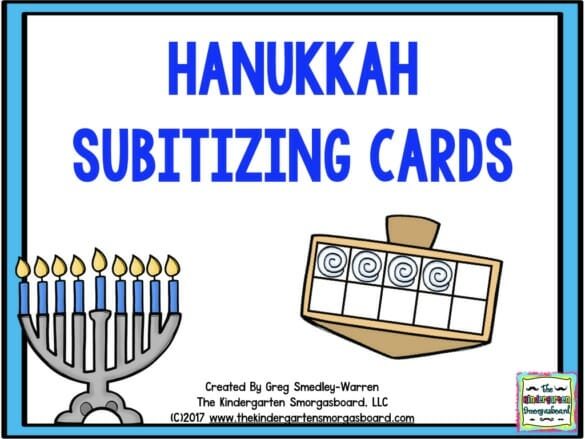 Hanukkah Subitizing FREEBIES! – The Kindergarten Smorgasboard