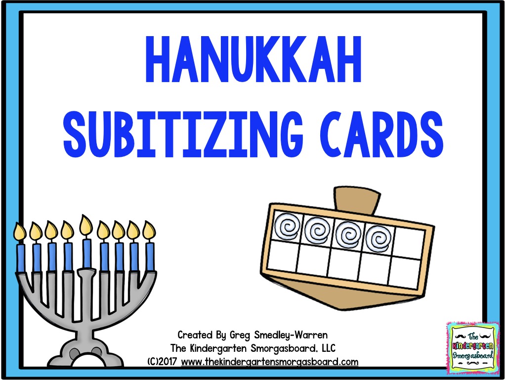 Hanukkah Subitizing FREEBIES! – The Kindergarten Smorgasboard