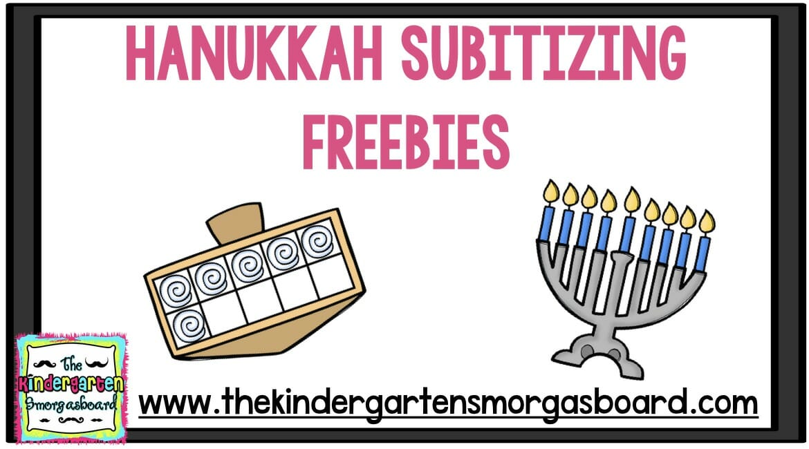 Hanukkah Subitizing FREEBIES! – The Kindergarten Smorgasboard