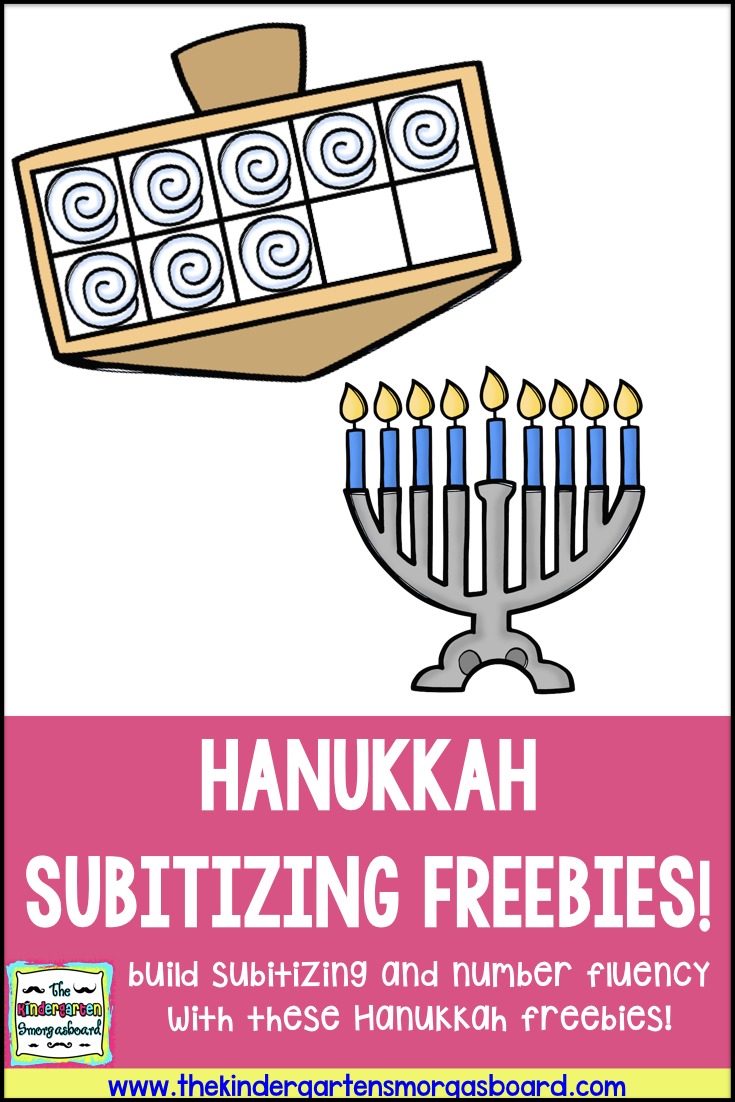 Hanukkah Subitizing FREEBIES! | The Kindergarten Smorgasboard