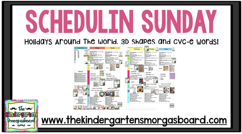 Holidays Around The World And 2D And 3D Shapes: Schedulin’ Sunday – The ...