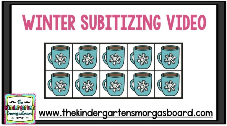 Winter Subitizing FREEBIES! – The Kindergarten Smorgasboard