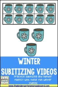 Winter Subitizing FREEBIES! | The Kindergarten Smorgasboard