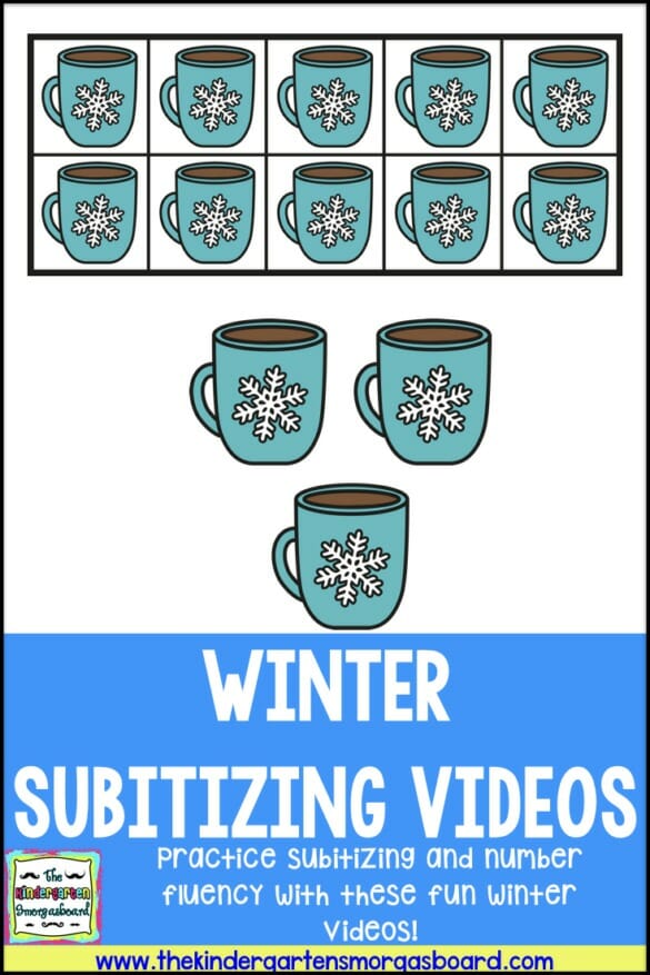 Winter Subitizing FREEBIES! – The Kindergarten Smorgasboard