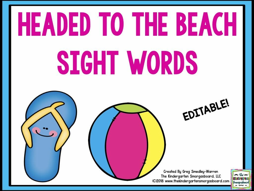 Beach Ball Games | The Kindergarten Smorgasboard