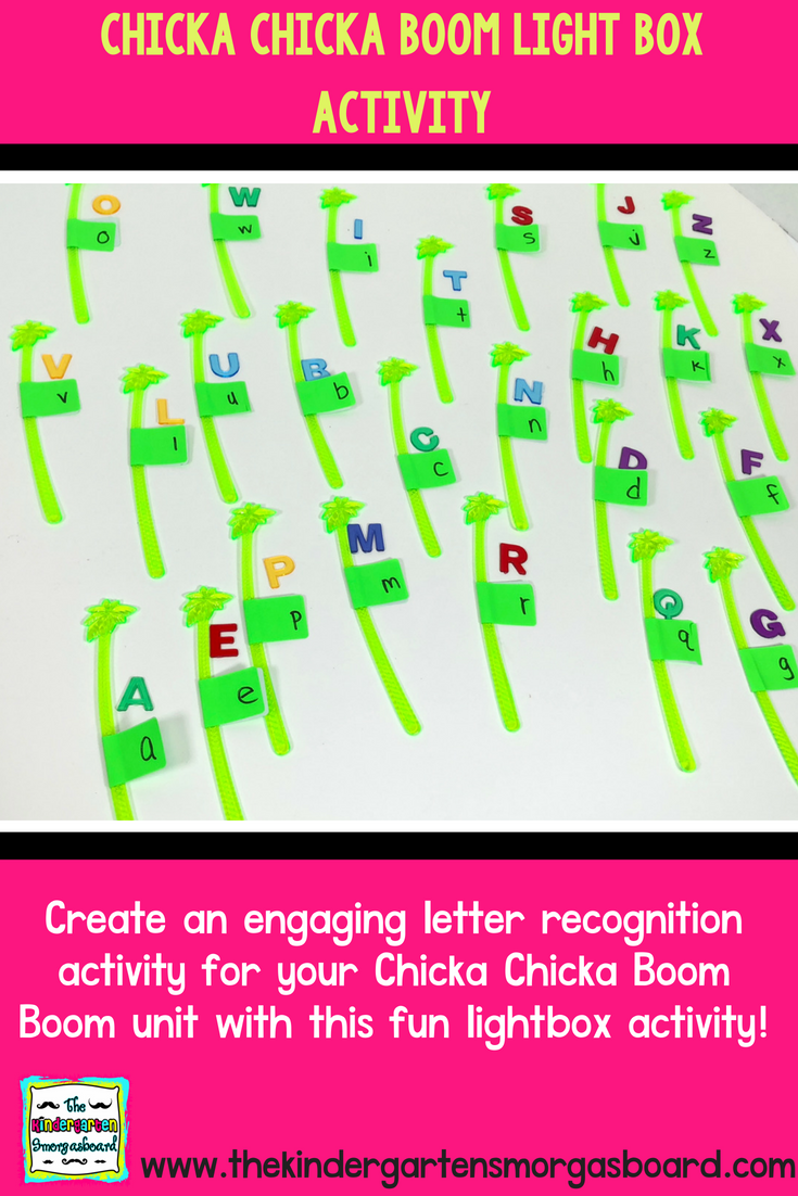 Letter Recognition: Chicka Chicka Boom Boom – The Kindergarten Smorgasboard
