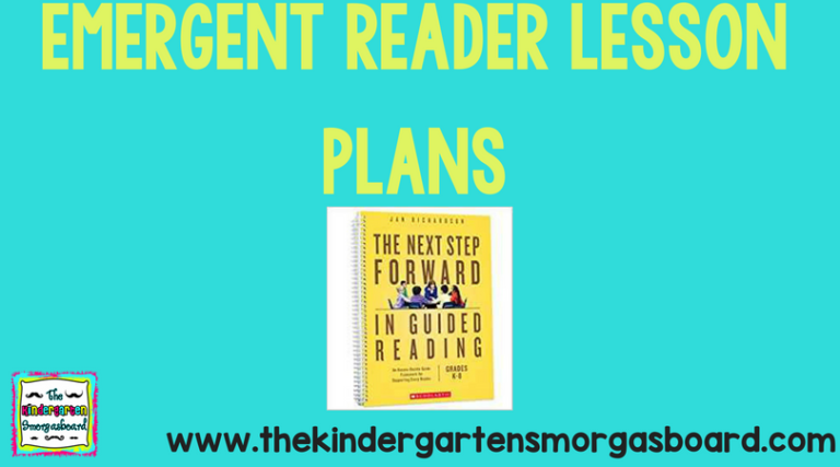 Emergent Readers Lesson Plans – The Kindergarten Smorgasboard