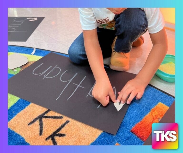 Fine Motor Skills: Torn Paper Names – The Kindergarten Smorgasboard