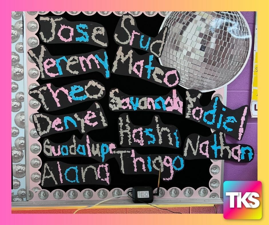 Fine Motor Skills: Torn Paper Names – The Kindergarten Smorgasboard