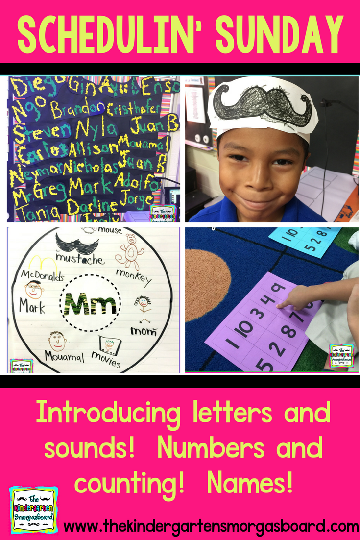 Letters And Sounds: Schedulin Sunday – The Kindergarten Smorgasboard