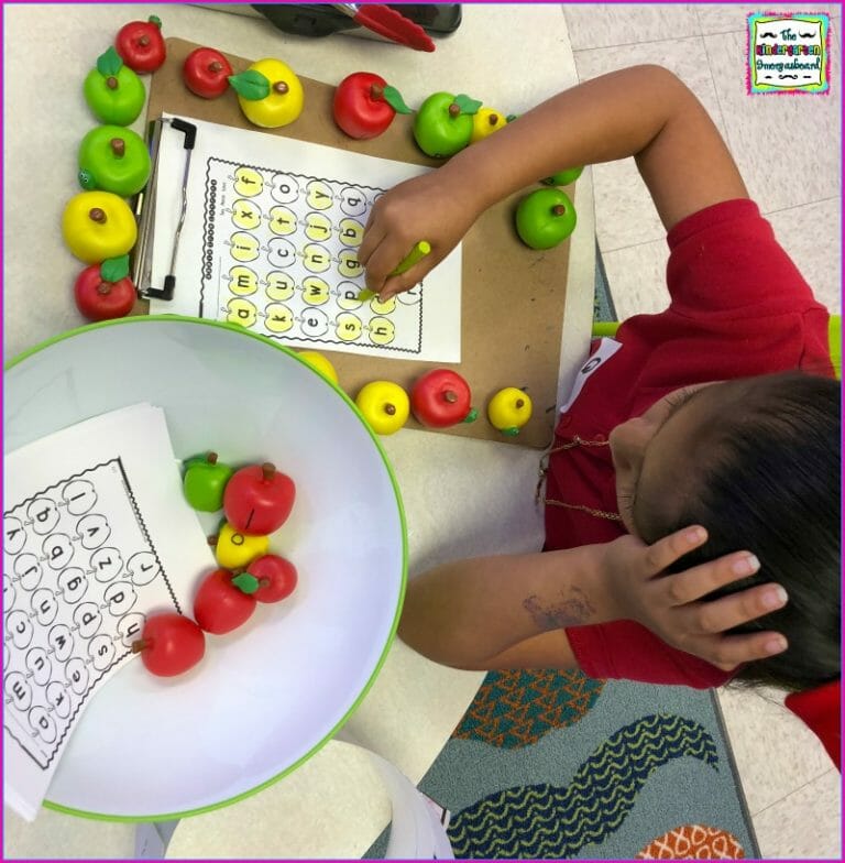 Apple Centers – The Kindergarten Smorgasboard