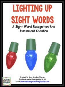 Christmas Sight Words – The Kindergarten Smorgasboard