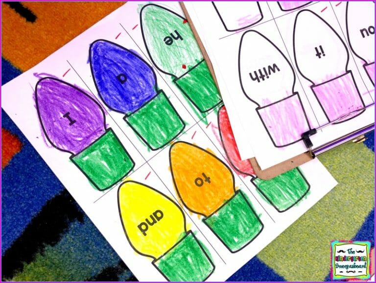 Christmas Sight Words – The Kindergarten Smorgasboard