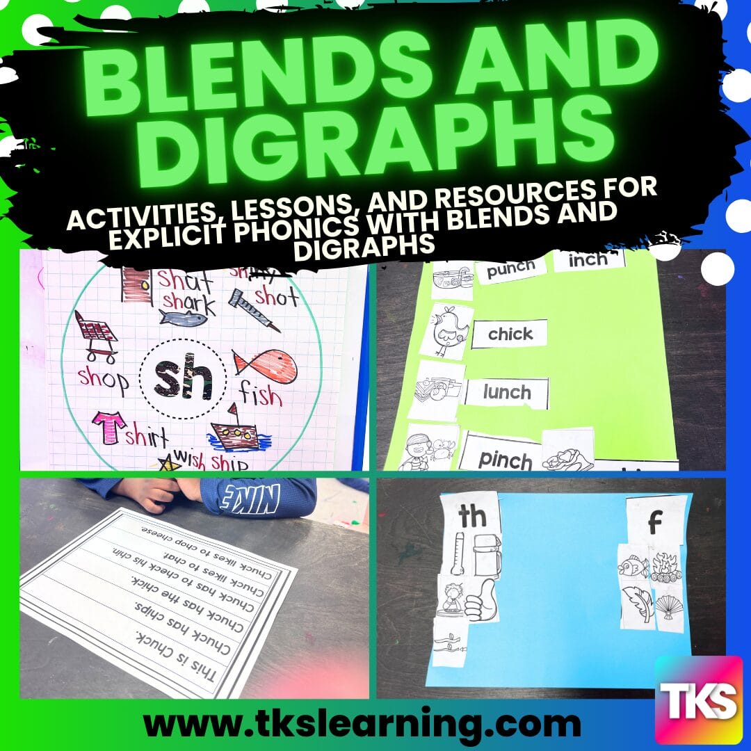 How to Teach Blends and Digraphs | The Kindergarten Smorgasboard
