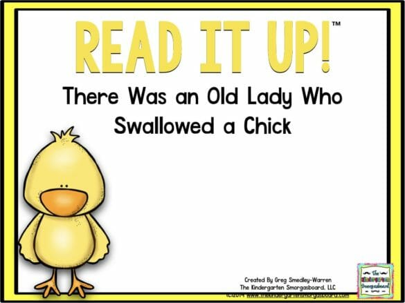 The Old Lady Who Swallowed A Chick: Read It Up! – The Kindergarten ...