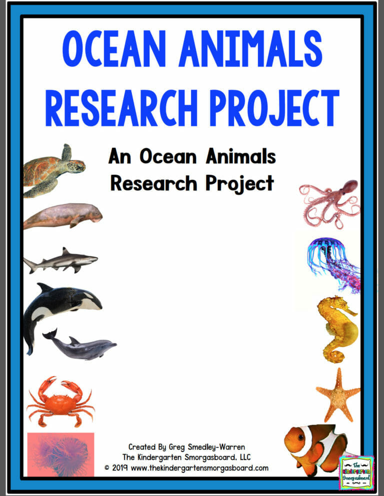 Ocean Animals: Schedulin Sunday | The Kindergarten Smorgasboard