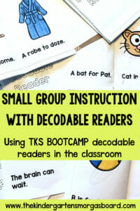 Decodable Readers: Small Group Instruction – The Kindergarten Smorgasboard