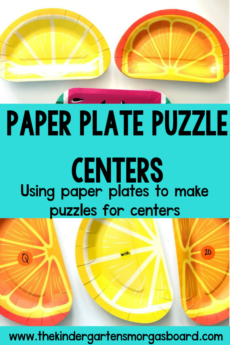 Paper Plate Puzzles – The Kindergarten Smorgasboard