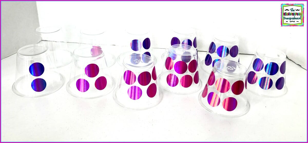 Subitizing Cards And Cups – The Kindergarten Smorgasboard