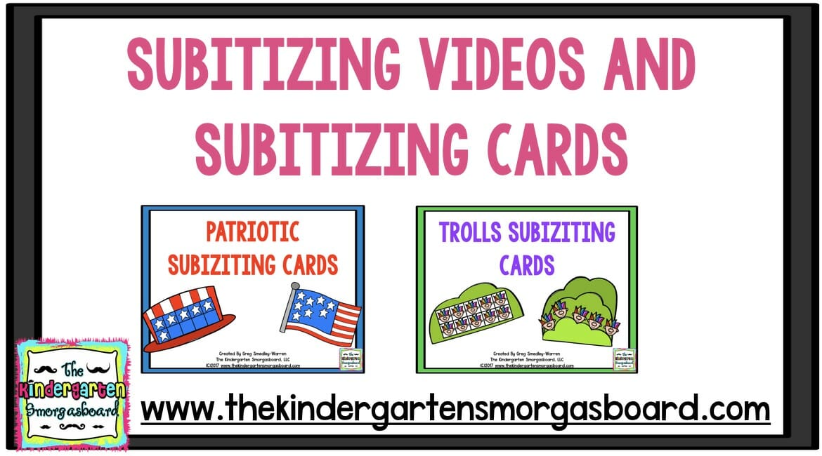 Subitizing Cards And Cups – The Kindergarten Smorgasboard