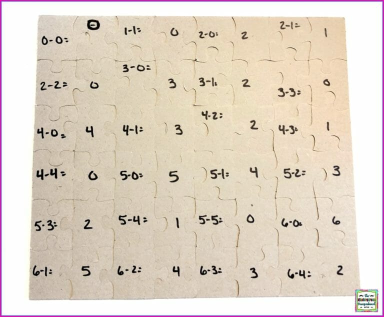 Puzzles In The Classroom – The Kindergarten Smorgasboard