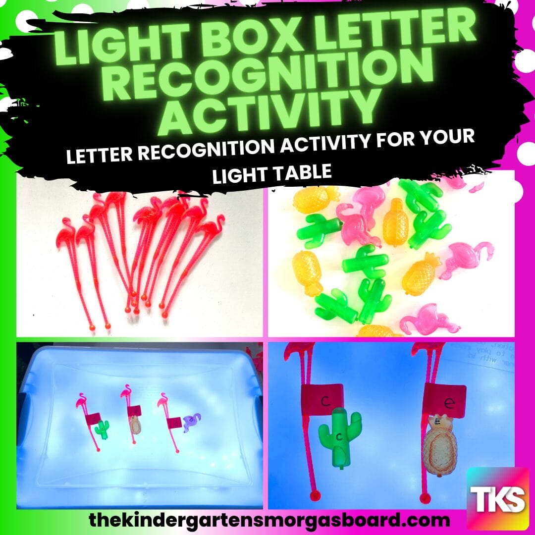 Letter Recognition Activities For The Light Table | The Kindergarten ...