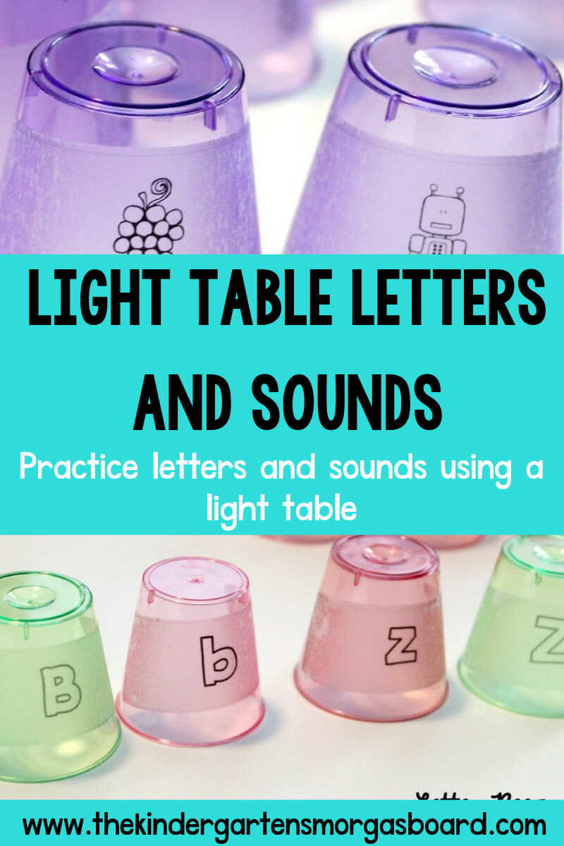 Light Table Letters And Sounds – The Kindergarten Smorgasboard