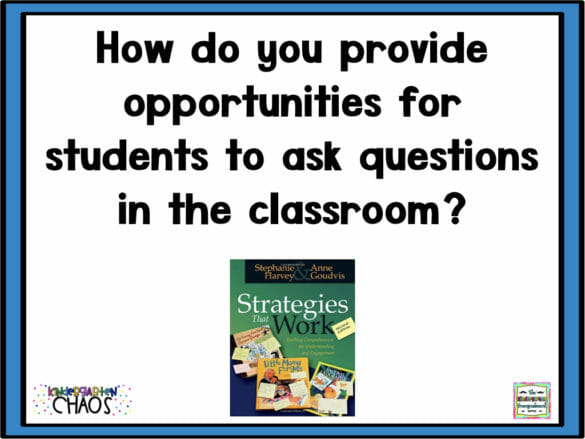Questioning In The Classroom: Strategies That Work – The Kindergarten ...