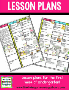 First Week Activities: Schedulin' Sunday | The Kindergarten Smorgasboard