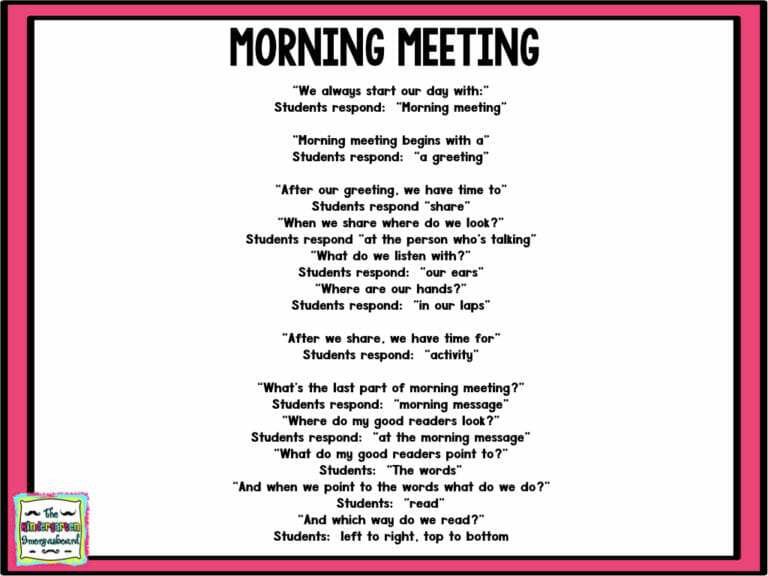 Classroom Questions – The Kindergarten Smorgasboard