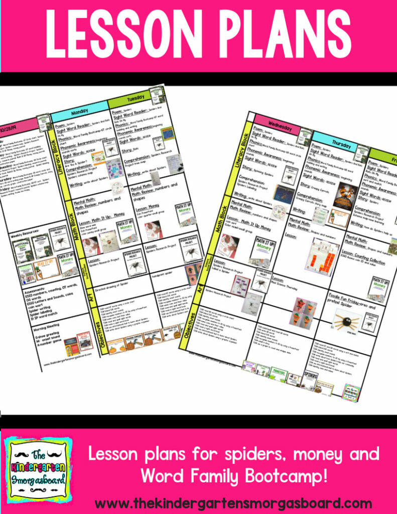 Spiders: Schedulin’ Sunday – The Kindergarten Smorgasboard