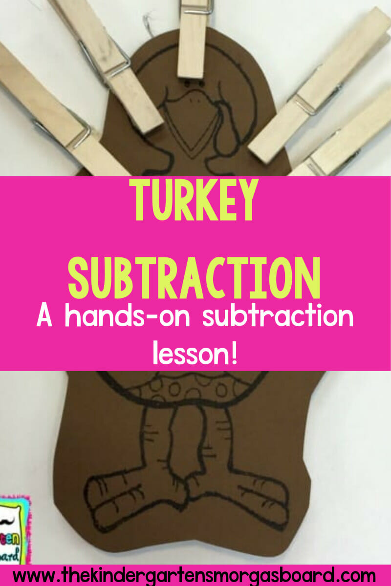 Turkey Subtraction – The Kindergarten Smorgasboard
