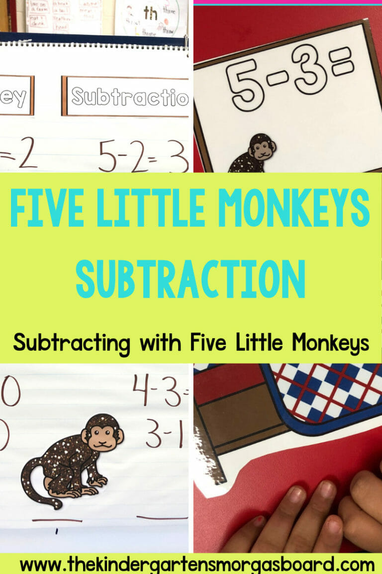 Five Little Monkeys Subtraction | The Kindergarten Smorgasboard