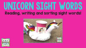 Sight Word Practice With Unicorns – The Kindergarten Smorgasboard
