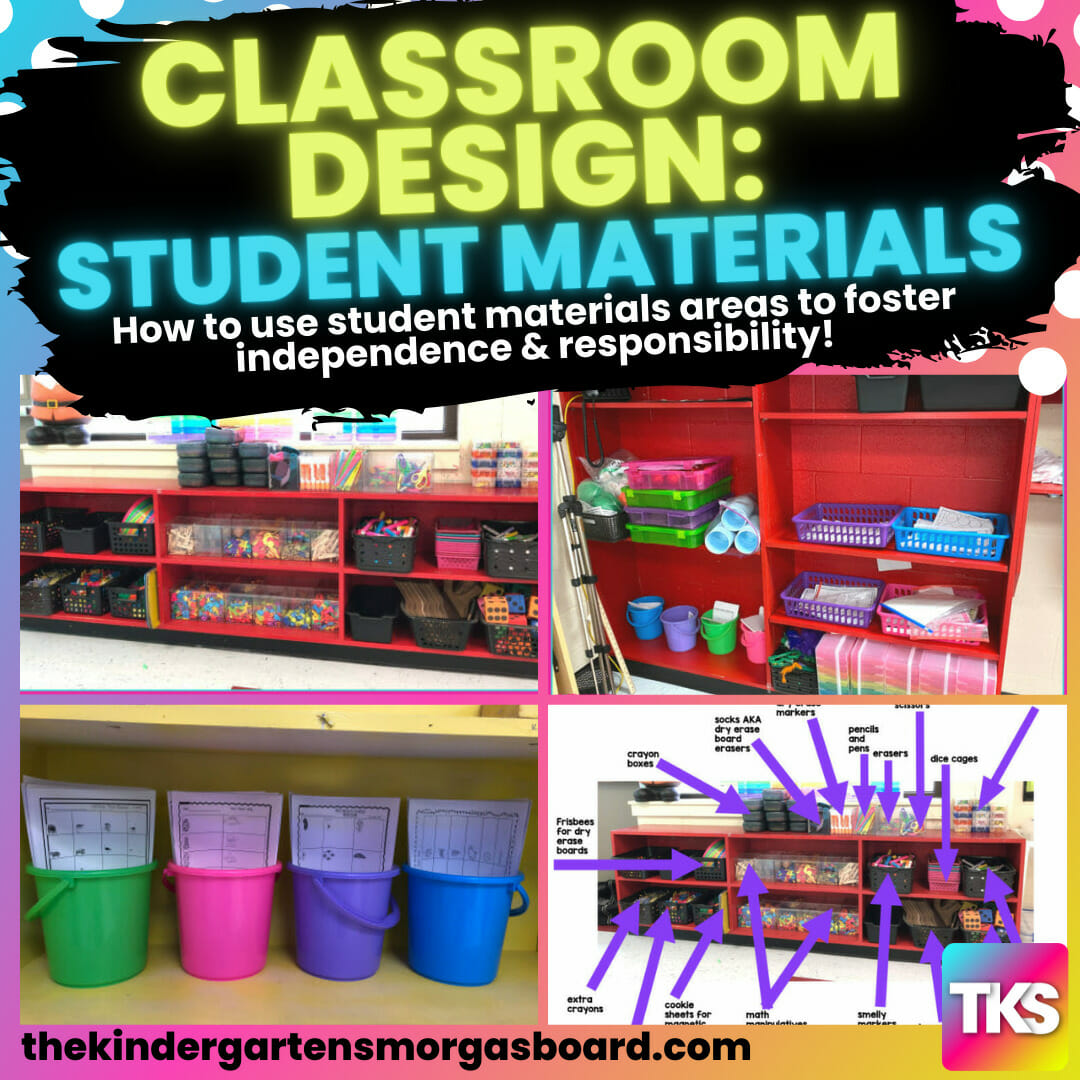 Classroom Design: Student Materials | The Kindergarten Smorgasboard