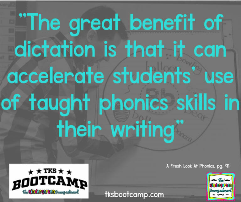 Phonics: Dictation | The Kindergarten Smorgasboard