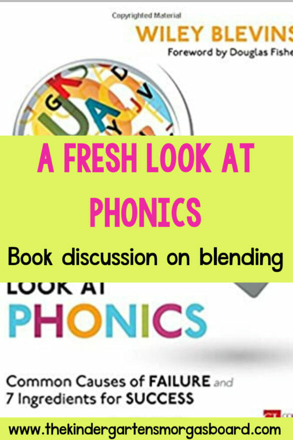 Phonics: Blending – The Kindergarten Smorgasboard