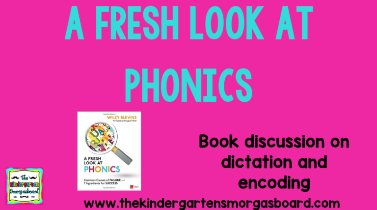 Phonics: Dictation – The Kindergarten Smorgasboard