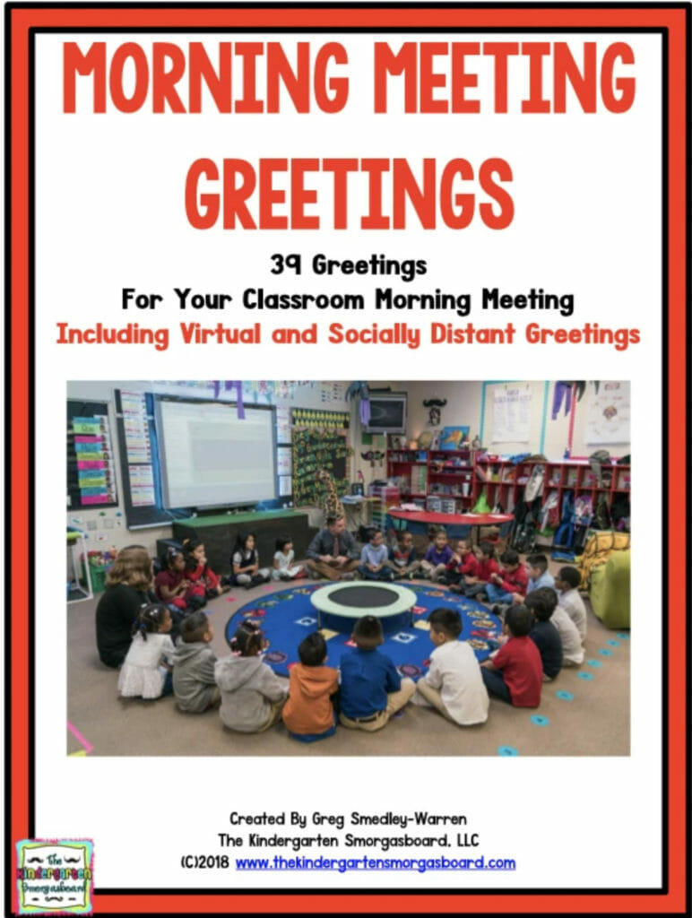 Virtual Morning Meeting Suggestions | The Kindergarten Smorgasboard