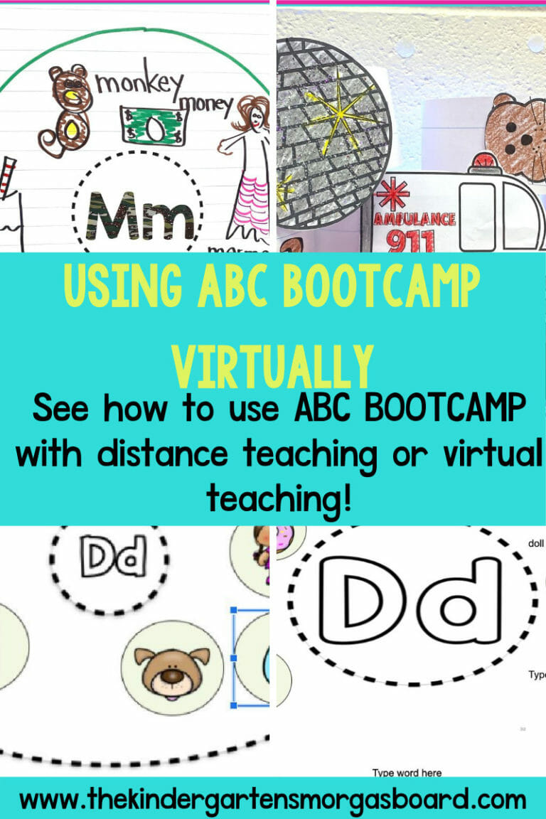 Virtual ABC BOOTCAMP – The Kindergarten Smorgasboard