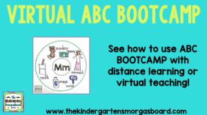 Virtual ABC BOOTCAMP – The Kindergarten Smorgasboard