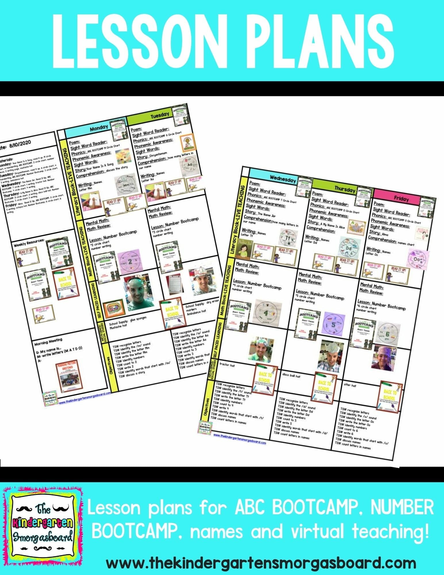 Schedulin Sunday: ABC BOOTCAMP | The Kindergarten Smorgasboard