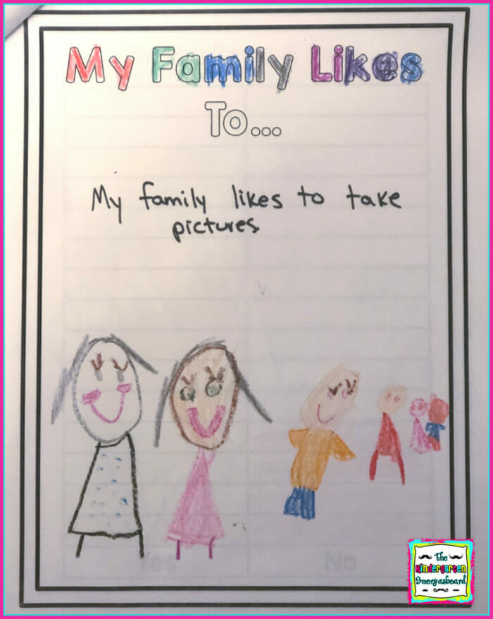 my-family-likes-writing-project – The Kindergarten Smorgasboard