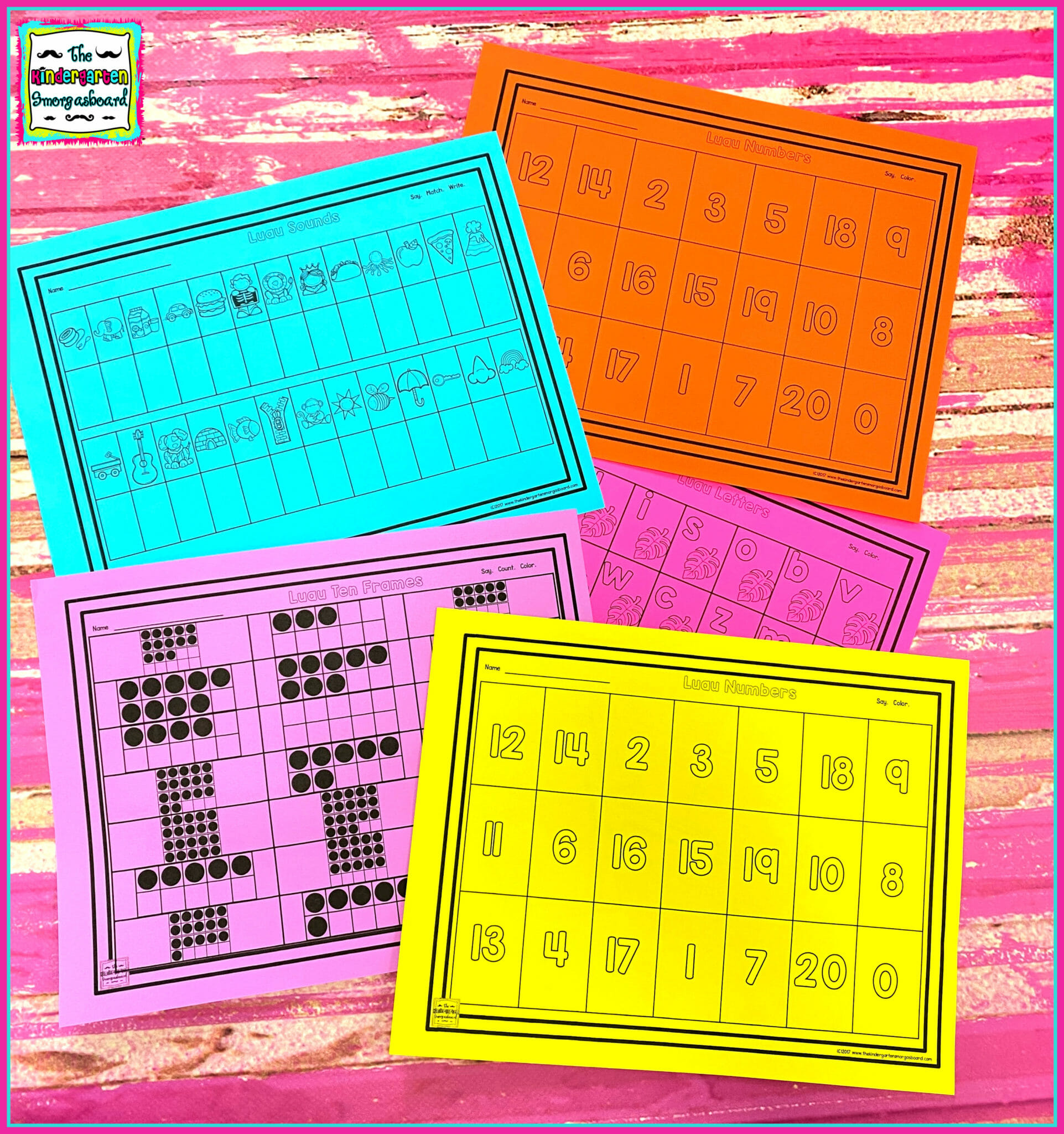 Virtual Luau: Skills Review – The Kindergarten Smorgasboard