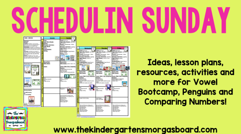 Schedulin Sunday: Penguins And Comparing Numbers – The Kindergarten ...