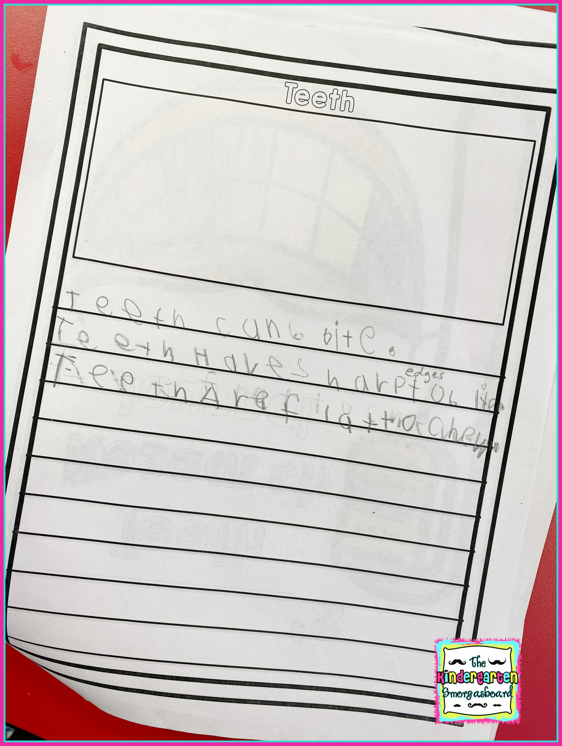 teeth-writing-lessons-kindergarten – The Kindergarten Smorgasboard